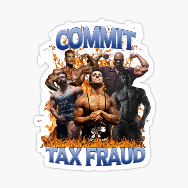 "Commit Tax Fraud" Sticker for Sale by joshemf | Redbubble