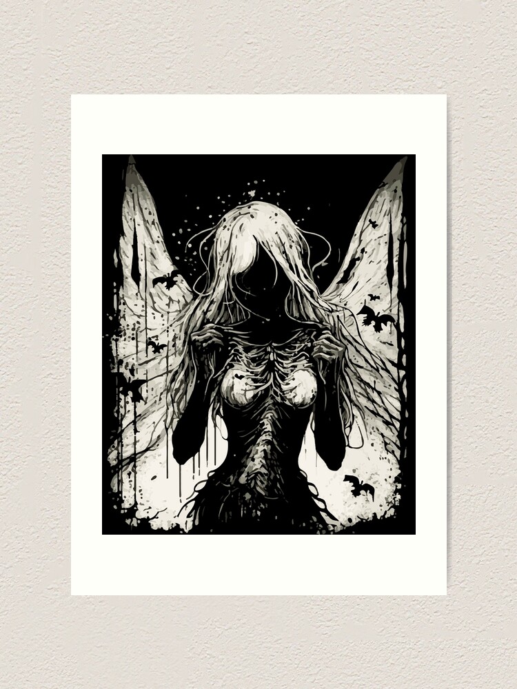 "Goth Fairy Witch Fairycore Horror Occult Dark Aesthetic" Art Print for ...