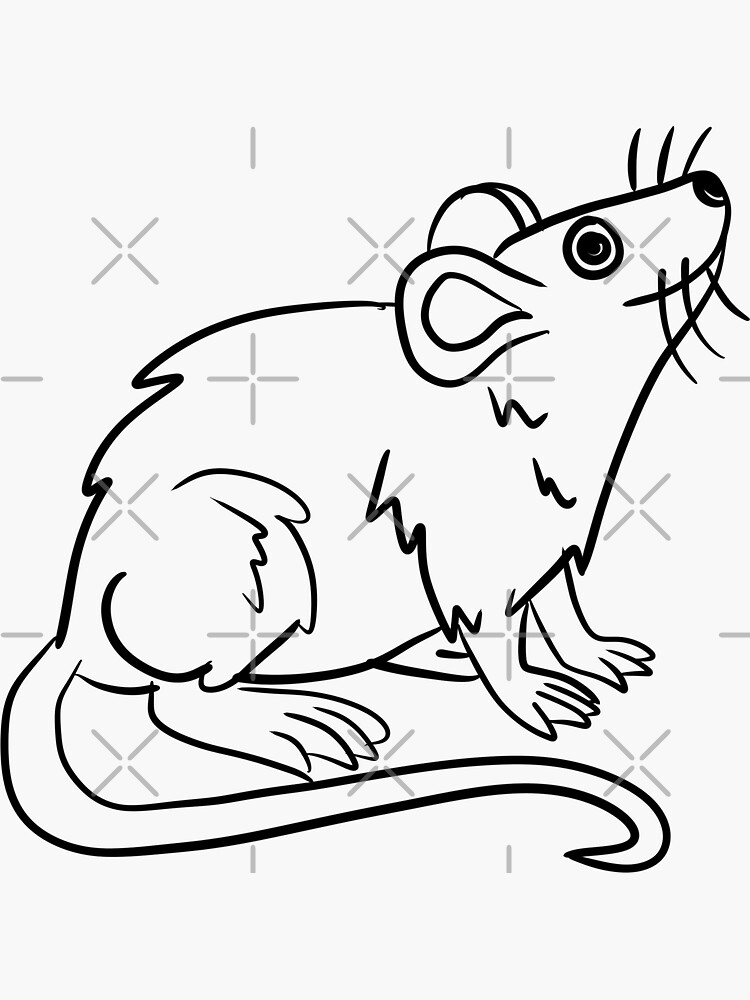 "Stick figure mouse" Sticker for Sale by welshdesigns | Redbubble