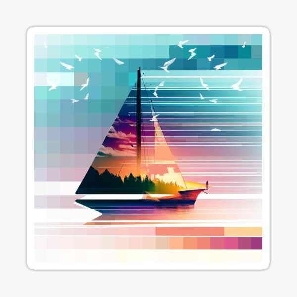 "Sailing, I Am Sailing" Sticker for Sale by Dodern | Redbubble
