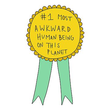 "Most Awkward Award" Sticker for Sale by kayleeelaine | Redbubble