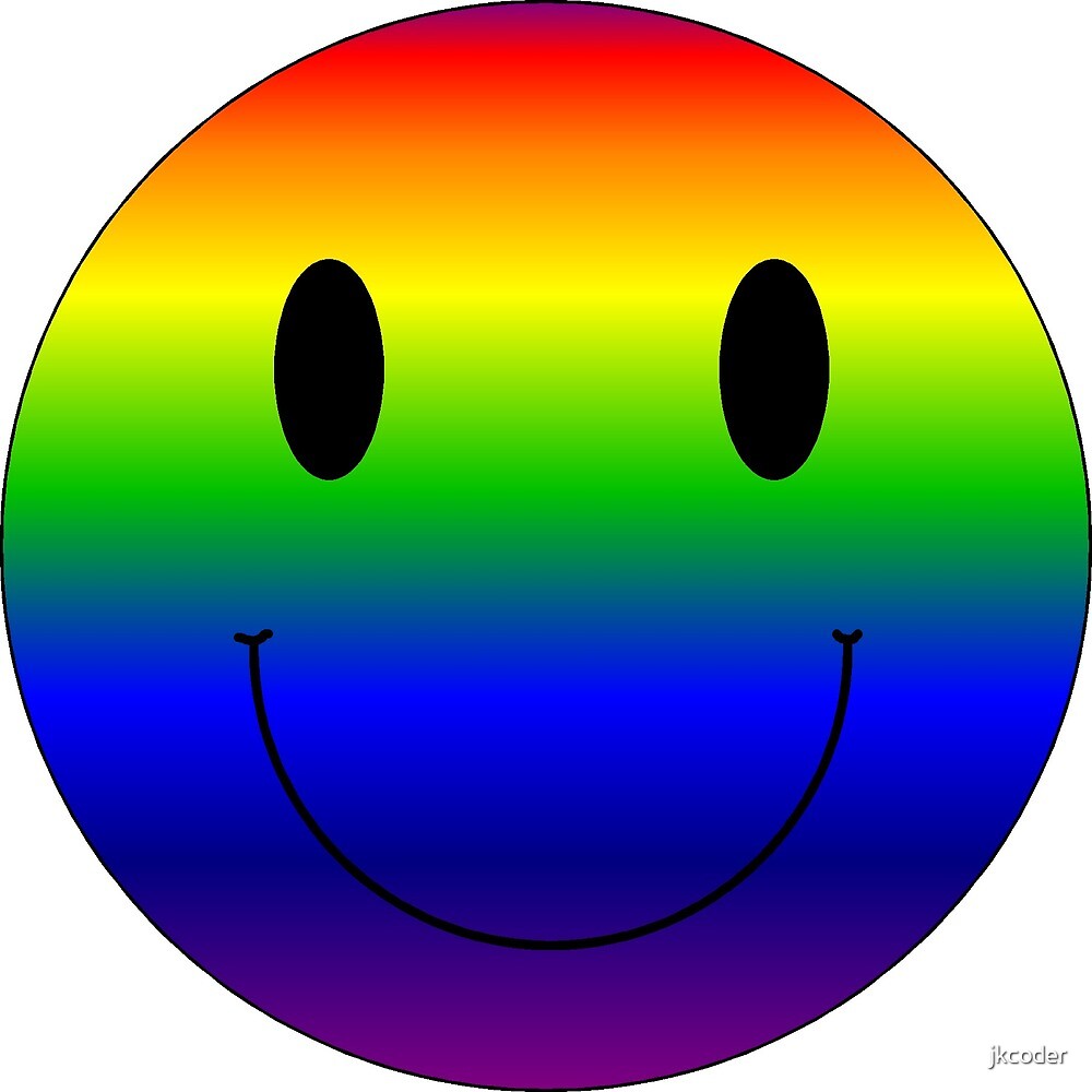 "Rainbow Smiley" by jkcoder | Redbubble