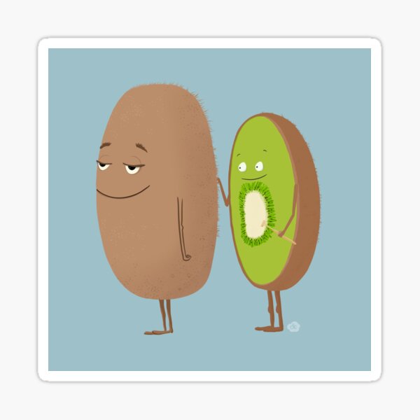 "Kiwi Scratch" Sticker for Sale by sparklefrog | Redbubble