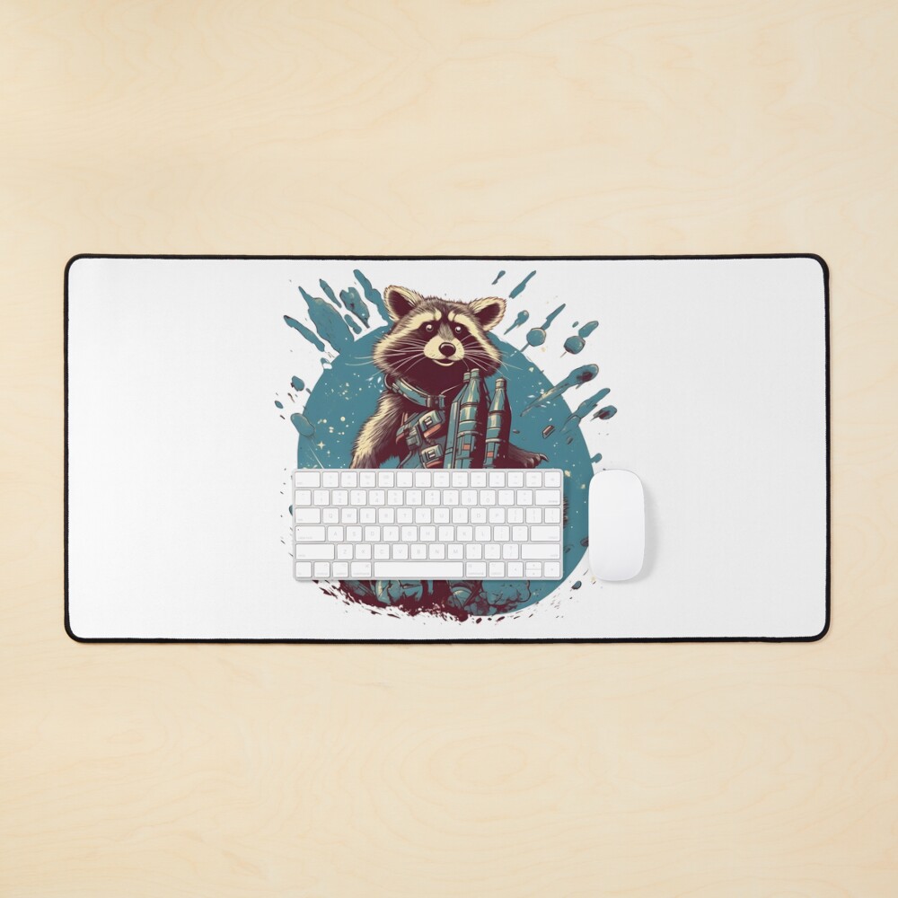 "Rocket Racoon Cute Space Racoon" Sticker for Sale by CraftMiller ...