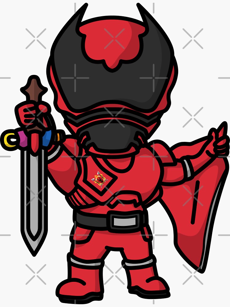 "Kuwagata-Ohger Super Sentai Chibi Style Kawaii" Sticker for Sale by ...