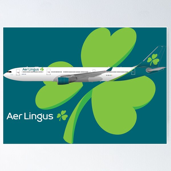 "Aer Lingus Airbus A330-300" Poster for Sale by CzechFloridaMan | Redbubble