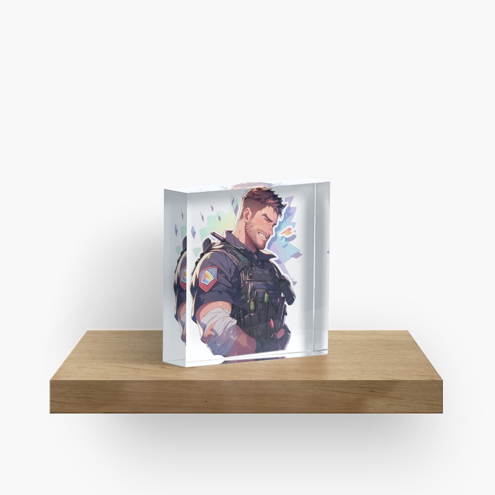 "Chris Redfield" Sticker for Sale by BaraPrintHQ | Redbubble