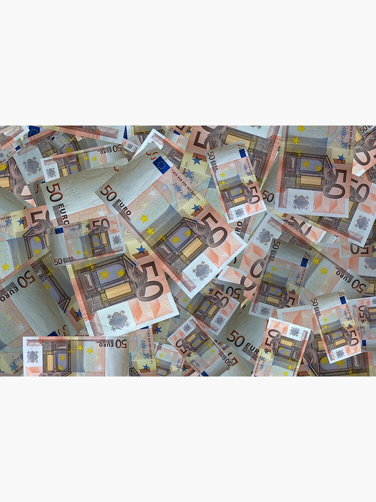 "Piles of 50 Euro notes" Canvas Print by PRODUCTPICS | Redbubble