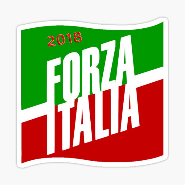 "Forza Italia 2018 Logo" Sticker by Quatrosales | Redbubble
