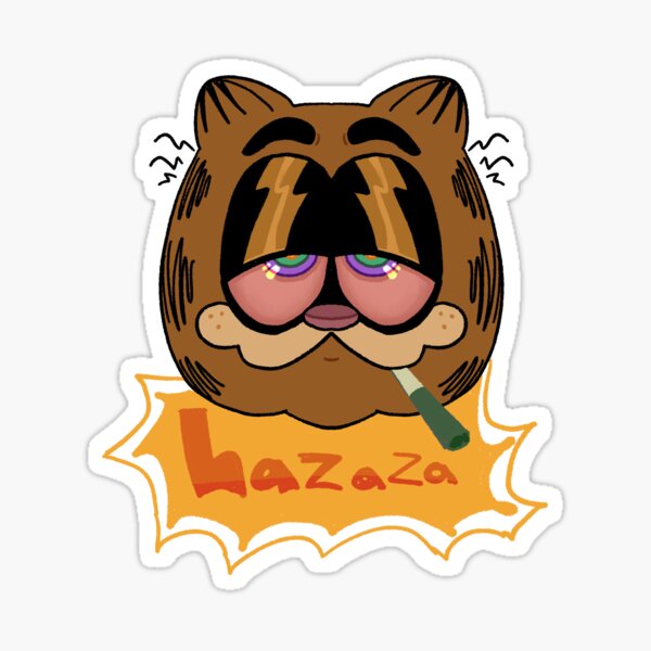 "La-zaza garfeild " Sticker for Sale by Shayfer Hoskins | Redbubble