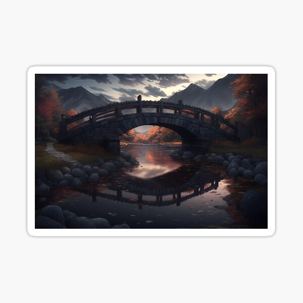 "ancient stone bridge" Sticker for Sale by inconceivable37 | Redbubble
