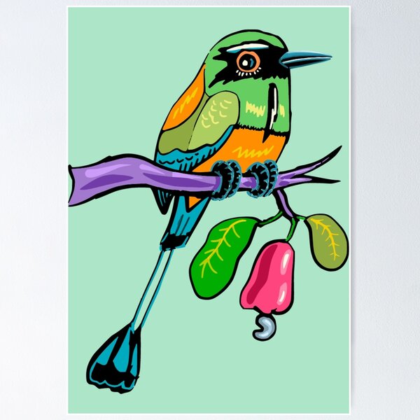 "A very beautiful colorful torogoz bird" Poster by paisajetropical ...