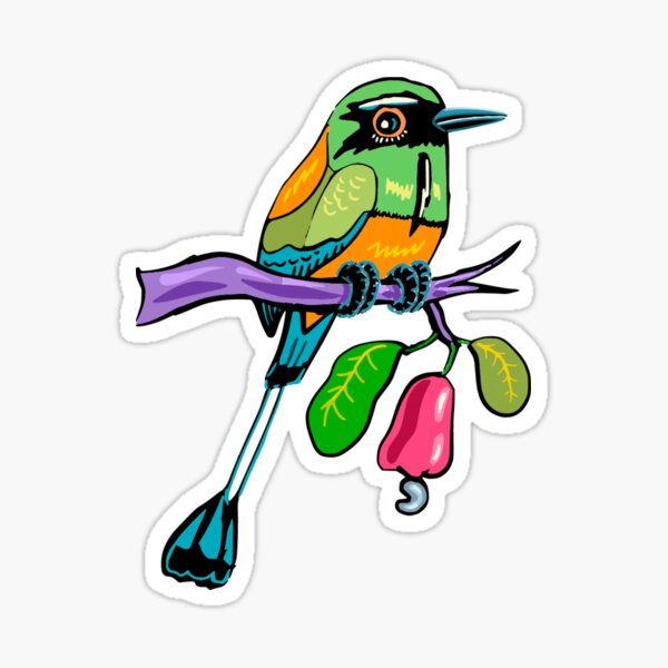 "A very beautiful colorful torogoz bird" Sticker for Sale by ...