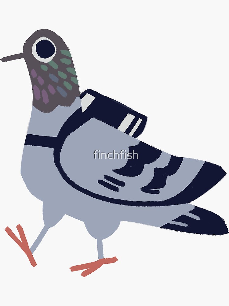 "Messenger Pigeon" Sticker for Sale by finchfish | Redbubble