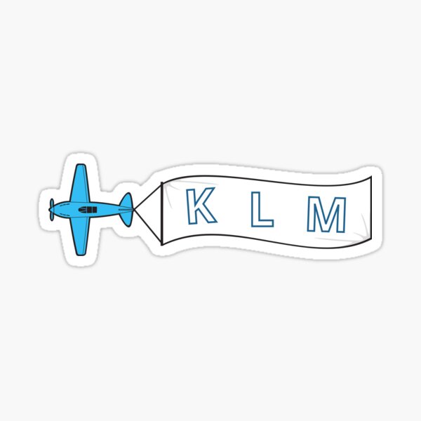 "KLM" Sticker for Sale by AJ-artDesigns | Redbubble