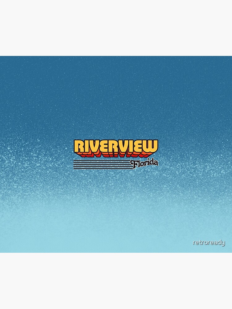 "Riverview, Florida | Retro Stripes" Poster by retroready | Redbubble