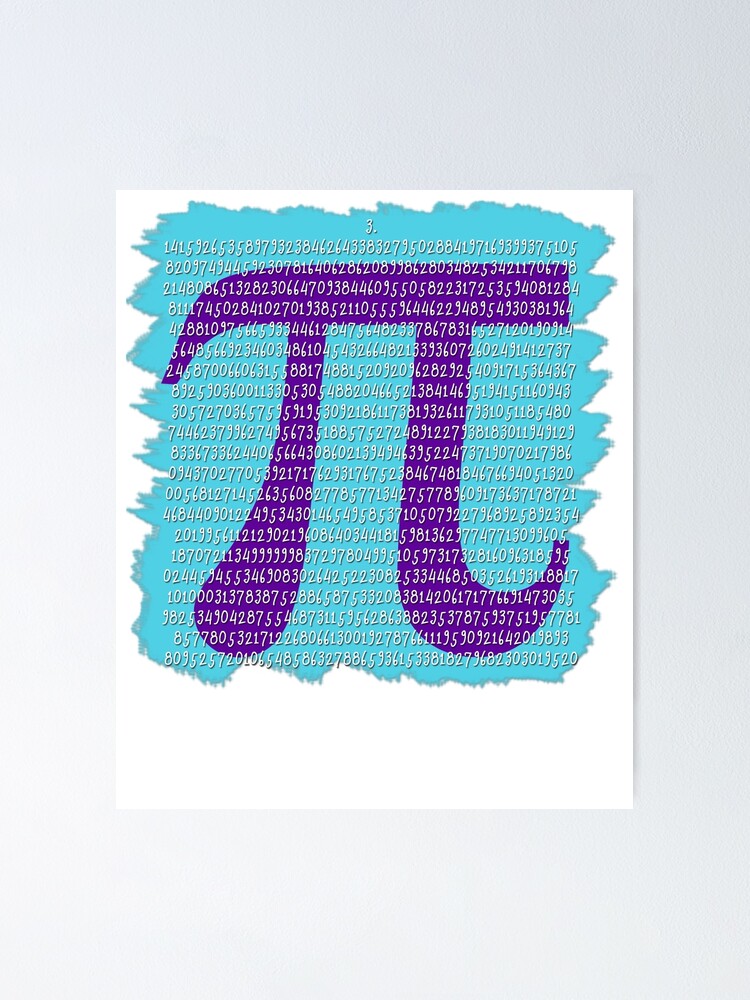 "Colorful Pi Day Art" Poster by Greenbaby | Redbubble