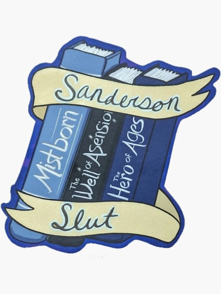 "Brandon Sanderson" Sticker for Sale by phebebuettner | Redbubble