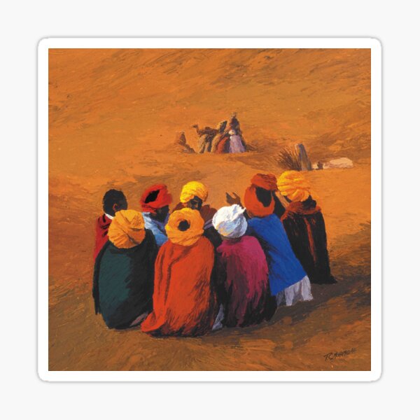 "Rajasthani culture" Sticker by aetreo | Redbubble