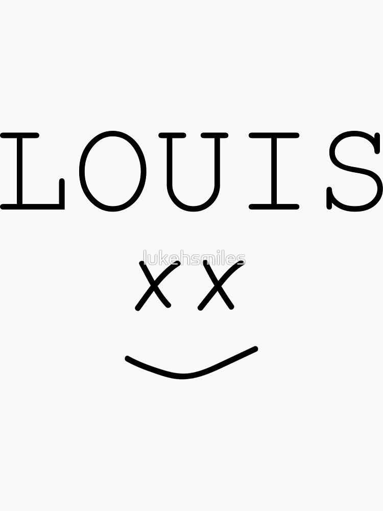 "Louis Tomlinson Smiley Face" Sticker for Sale by lukehsmiles | Redbubble