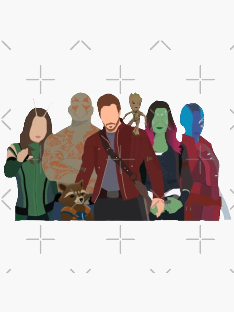 "guardians" Sticker for Sale by marvel stickers | Redbubble