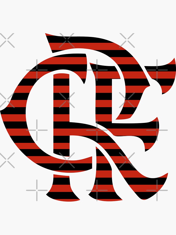"Flamengo Original striped logo" Sticker for Sale by turquoisethings ...