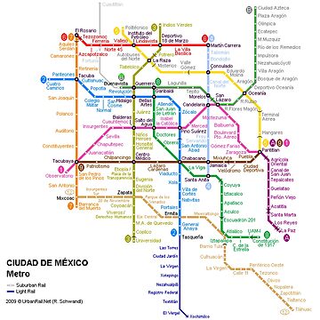 "Mexico City Train Metro Map" Sticker for Sale by Linkbekka | Redbubble