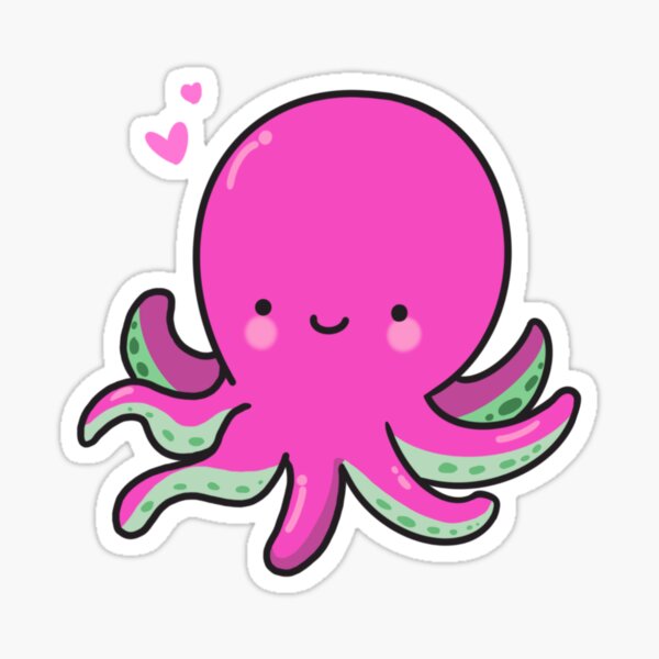 "Squidge the octobuddy!" Sticker for Sale by CuteNcreepyuk | Redbubble