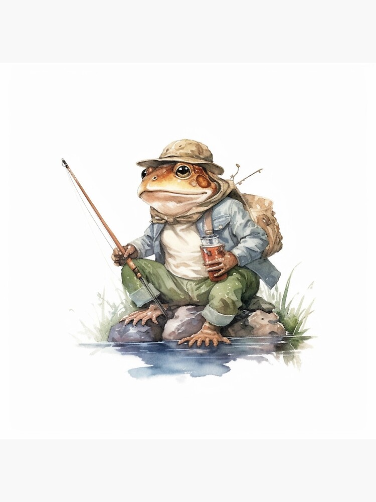 "Beautiful Japanese Frog Poster, Matsumoto Hoji Frog Poster, Cartoon ...