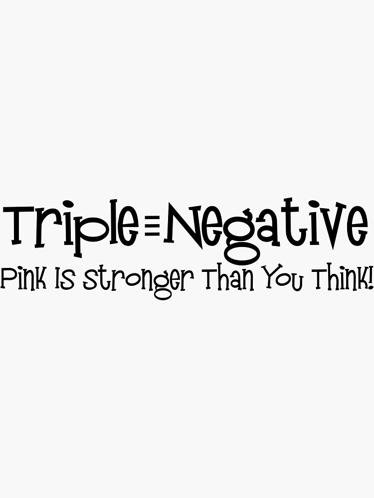 "Triple Negative Breast Cancer" Sticker for Sale by margaretbucklew ...