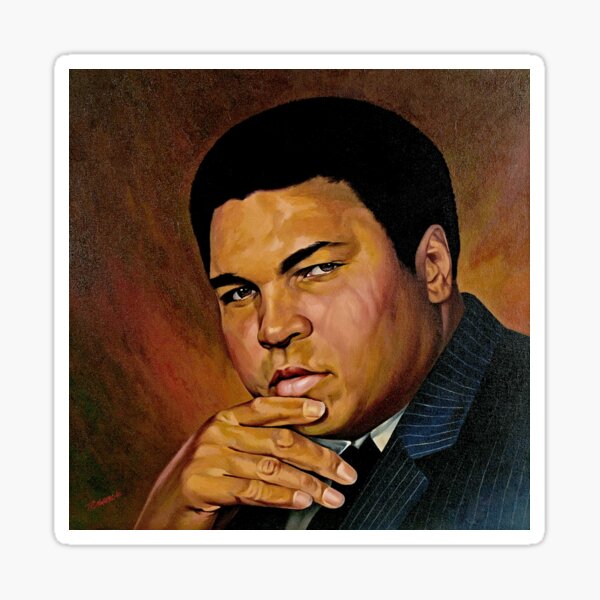 "King of the ring - Muhammad Ali" Sticker for Sale by aetreo | Redbubble