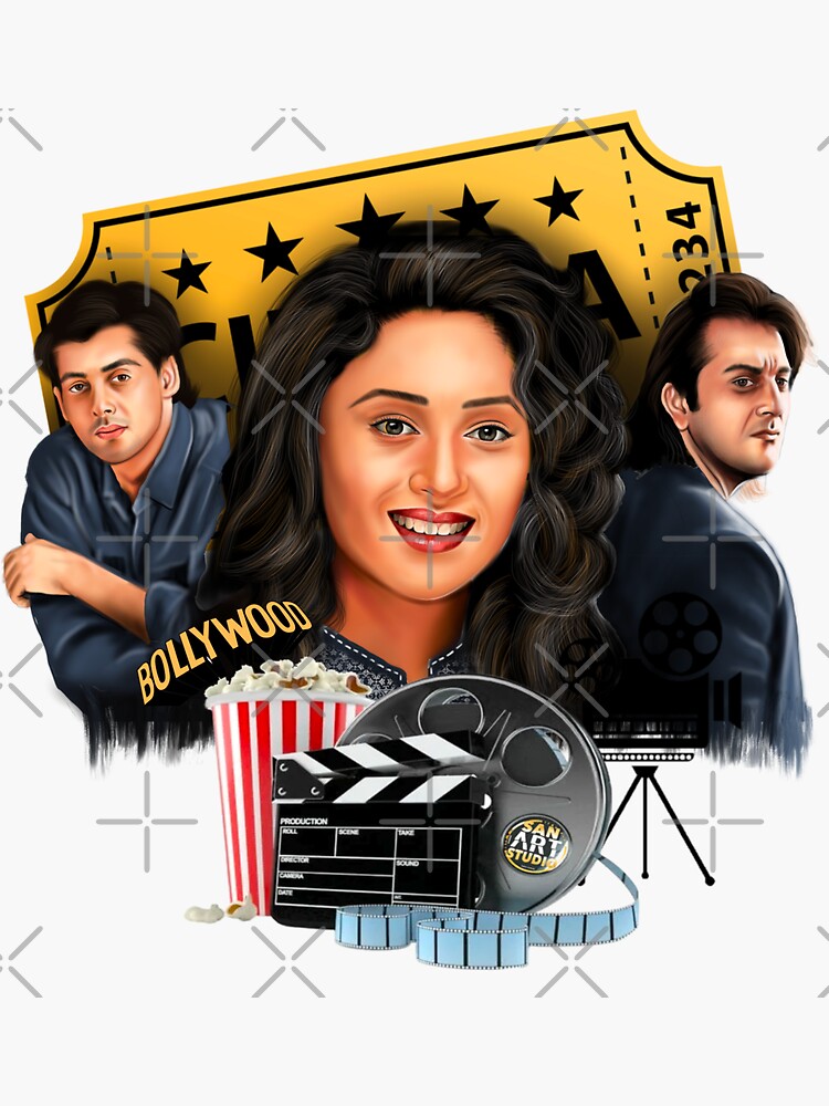 "Saajan movie, Salman Khan, Madhuri Dixit and Sanjay Dutt cinema art ...