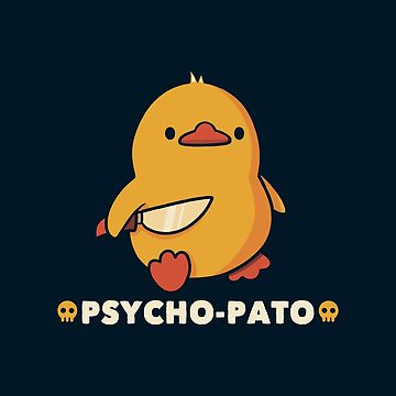 "Psycho-Pato Funny Duck by Tobe Fonseca" Sticker for Sale by ...