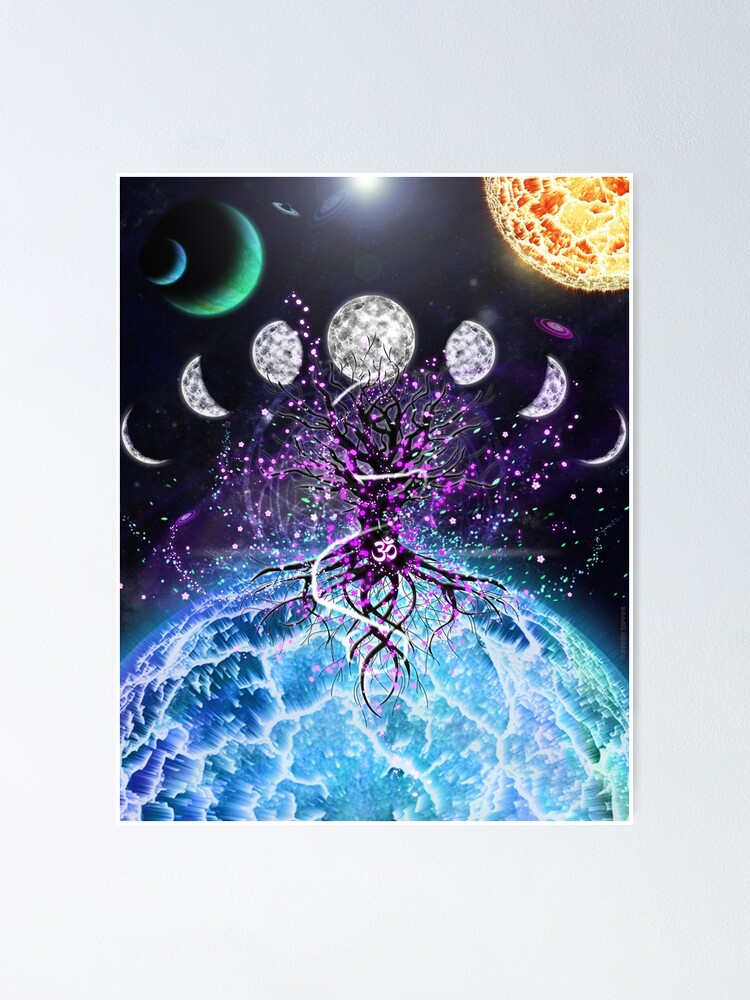 "Space Tree of Life" Poster by Ceciliajna | Redbubble