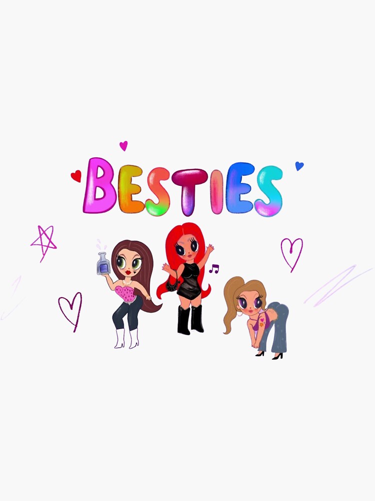 Pegatina for Sale con la obra «Letras de BESTIES de Karol G» de Keeley ...
