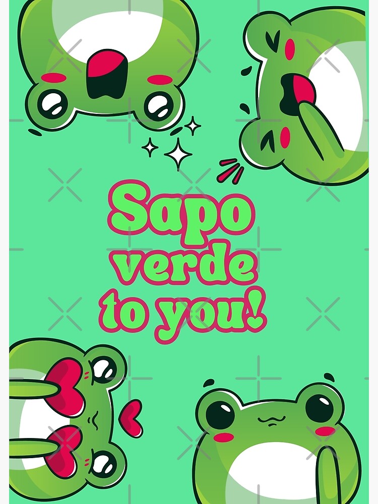 Feliz Sapo Verde Cutest! Spanish Greeting Cards 4 Designs Available