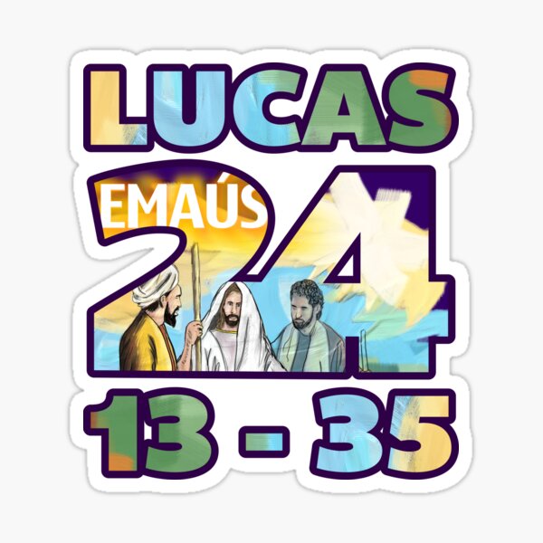 Pegatina con la obra «Emaus ... ¡ Jesucristo ha Resucitado !» de ...