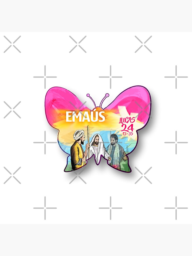 Chapa con la obra «Mariposa Emaus ... ¡ Jesucristo ha Resucitado !» de ...