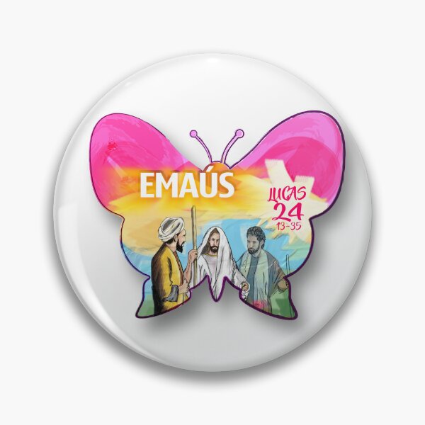 Chapa con la obra «Mariposa Emaus ... ¡ Jesucristo ha Resucitado !» de ...