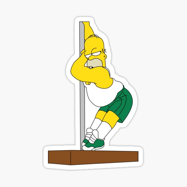 "Dancing Homer" Sticker for Sale by GalacticPole | Redbubble