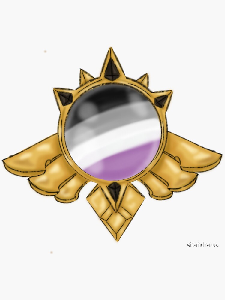 "Asexual Pride Vision " Sticker for Sale by shahdraws | Redbubble