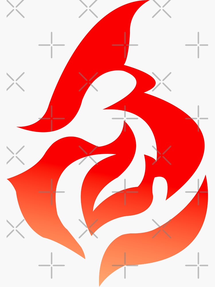"[FIRE] HONKAI STAR RAIL" Sticker for Sale by Chimmferno | Redbubble