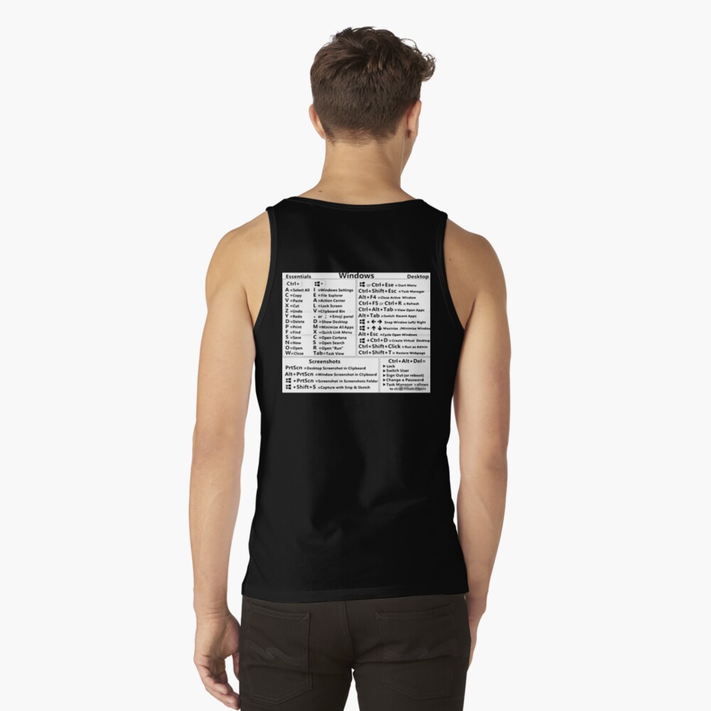 "Windows Computer Shortcut Keys (Black & White)" Poster for Sale by RENAGADE4LYF | Redbubble