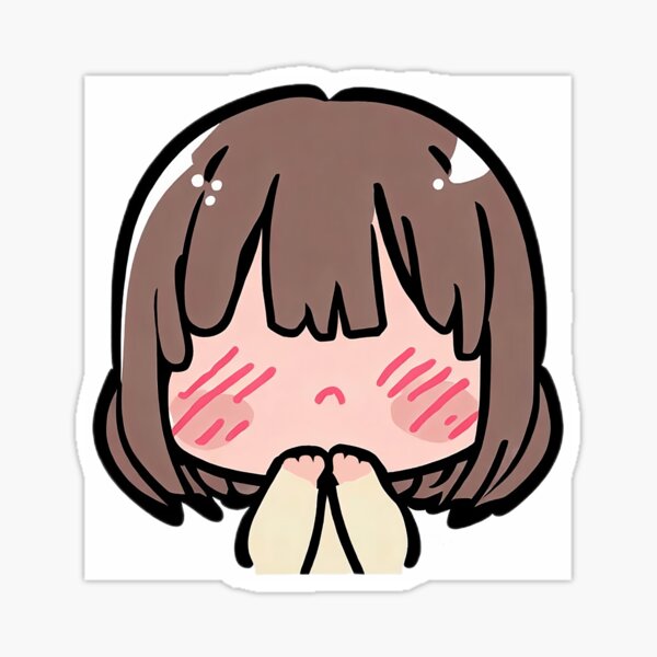 "embarrassed little girl" Sticker for Sale by Jaade Santos Ferreira ...
