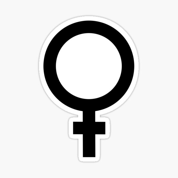 "Female symbol " Sticker for Sale by The Random Shop | Redbubble