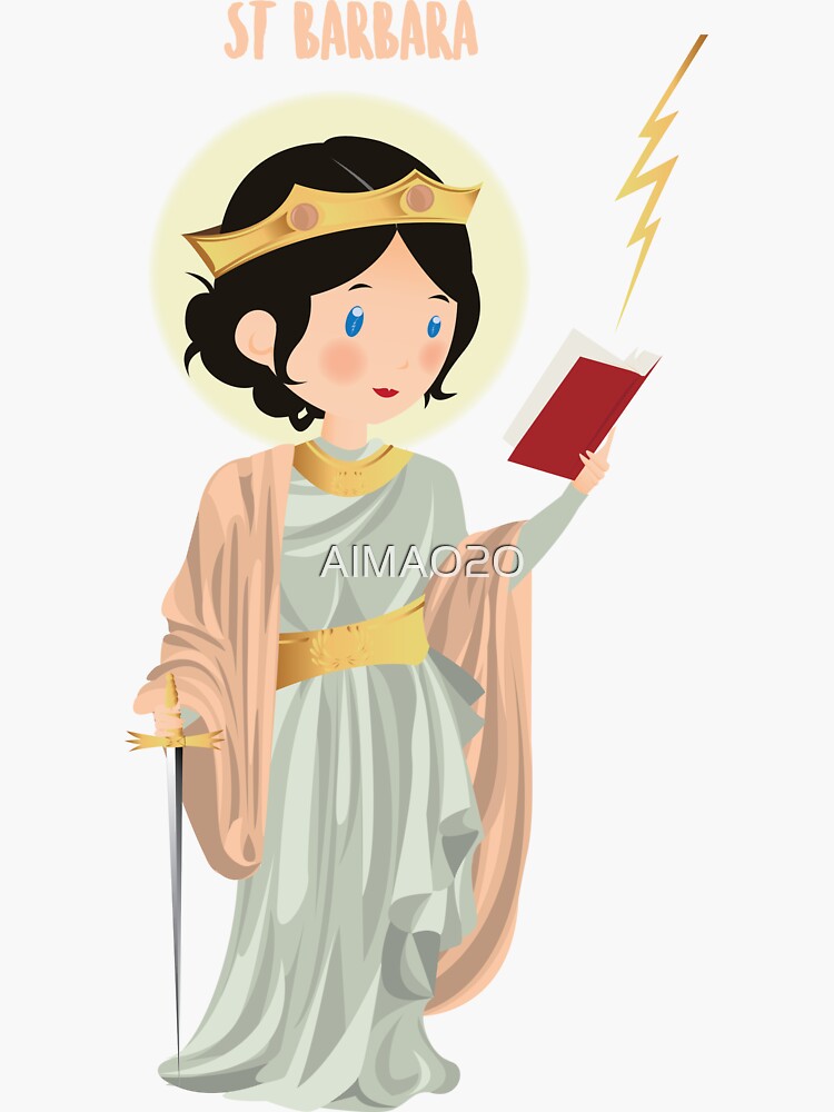 "Saint Barbara" Sticker by AlMAO2O | Redbubble