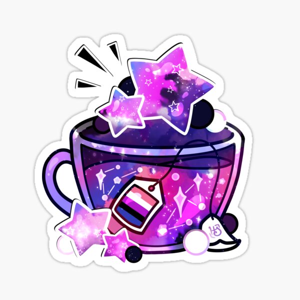 "Pride Flag Teacup - Supernova Genderfluid" Sticker for Sale by ...