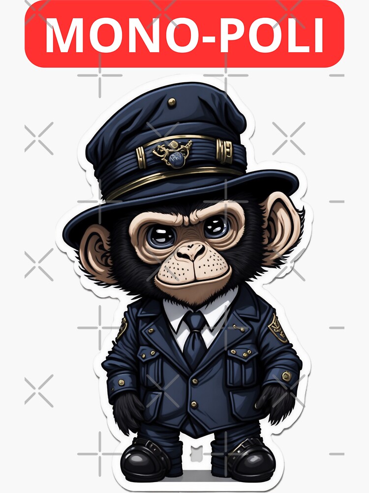 "Mono-poli" Sticker for Sale by SnapMood | Redbubble