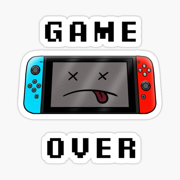 "gamer switch dead" Sticker for Sale by Blck-Acid-Devil | Redbubble