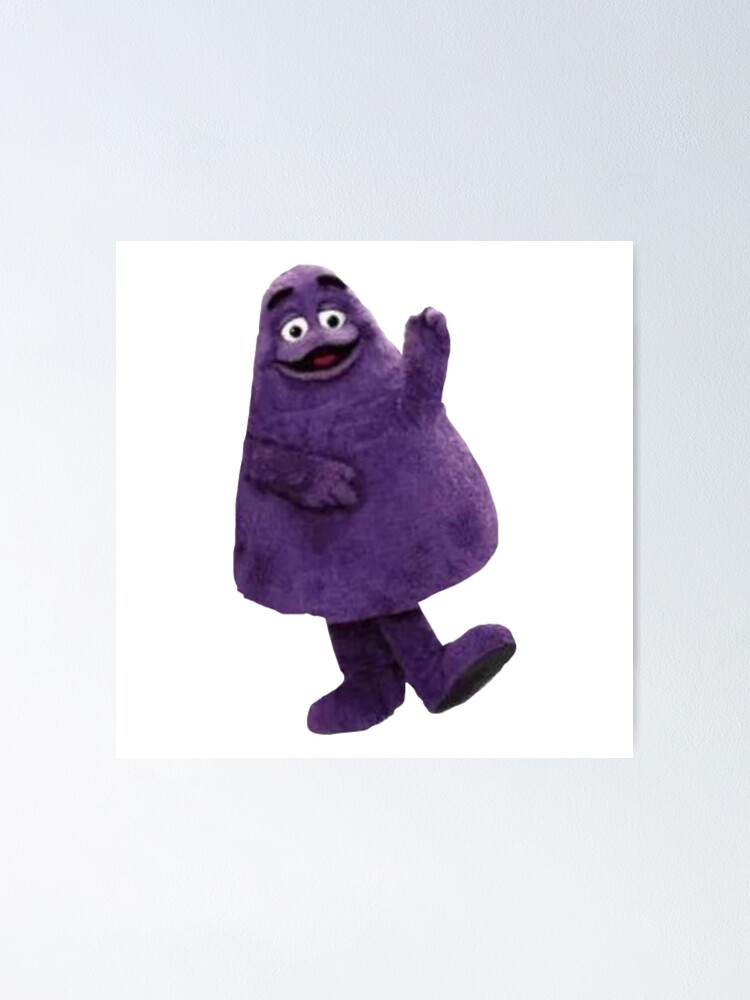 "Grimace McDonalds" Poster for Sale by megans2000 | Redbubble